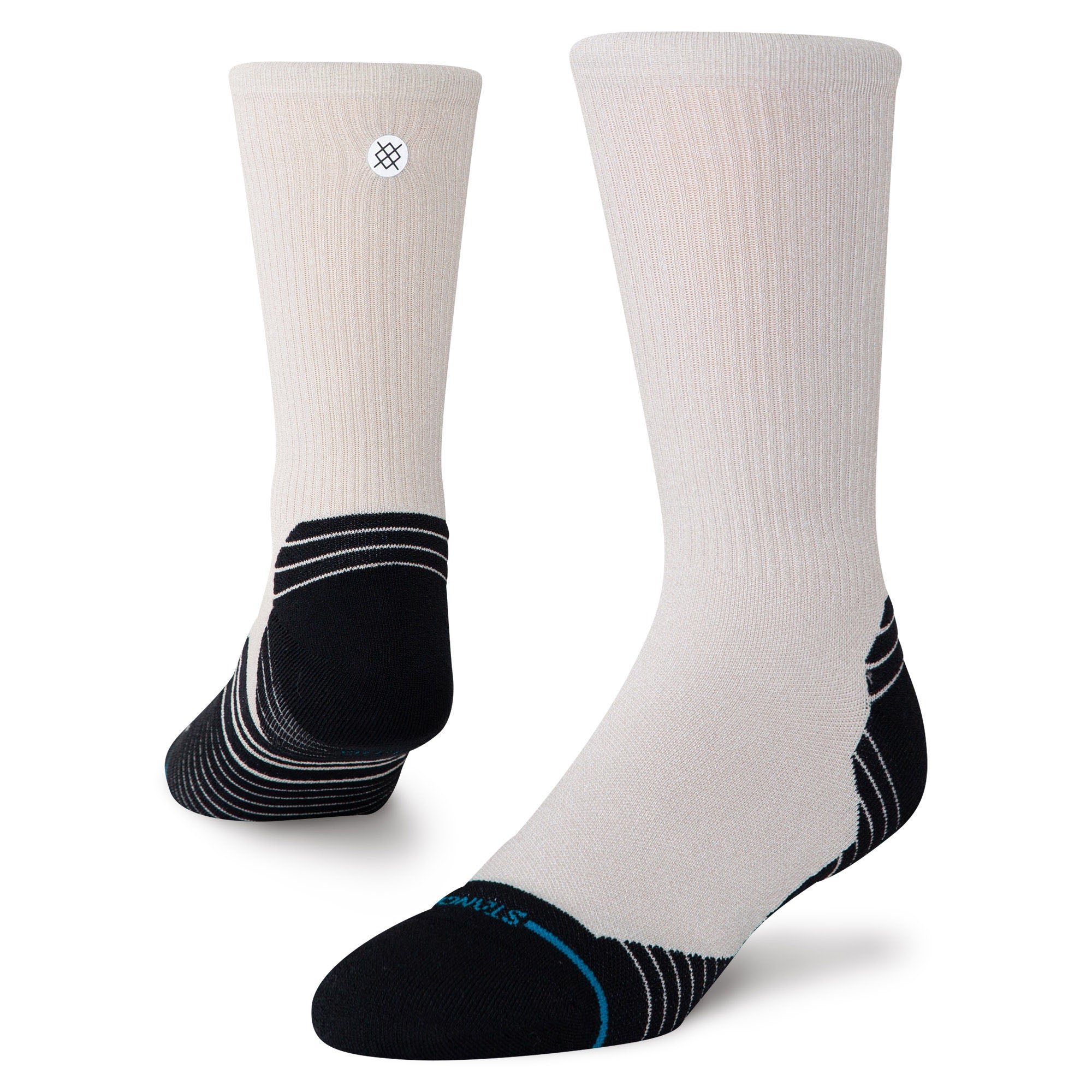 LIGHT PERFORMANCE CREW SOCKS - RIBBED OATMEAL – Stance Socks AU