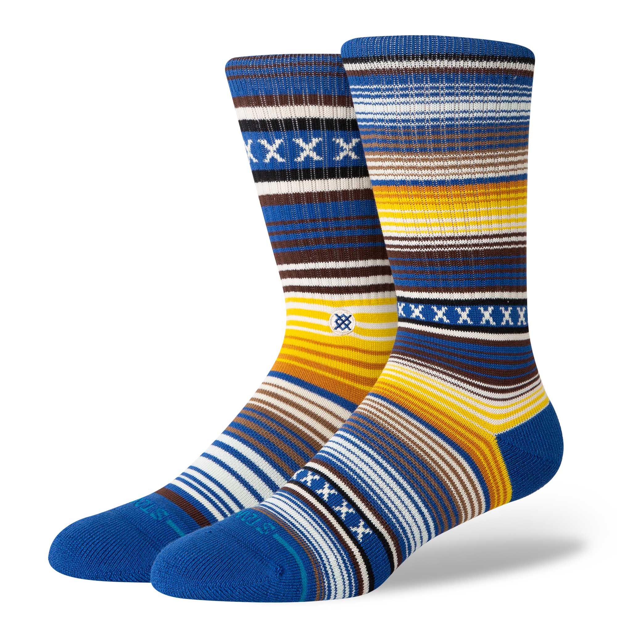 CURREN CREW SOCKS - BLUE – Stance Socks AU