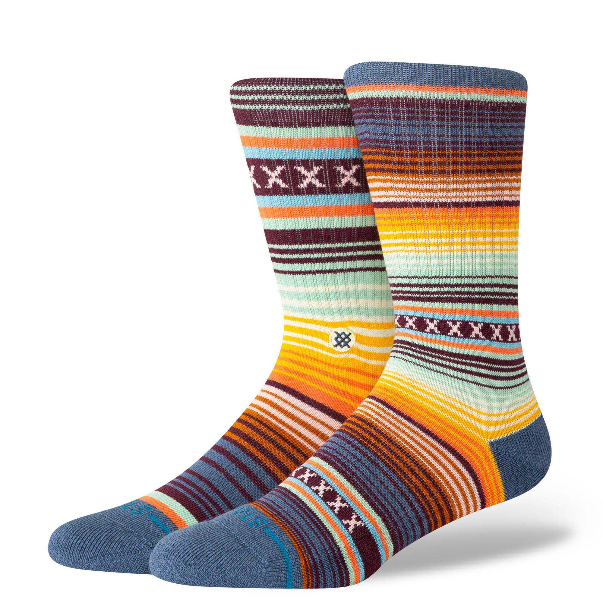 CURREN CREW SOCKS - SEA BLUE | Stance Socks AU