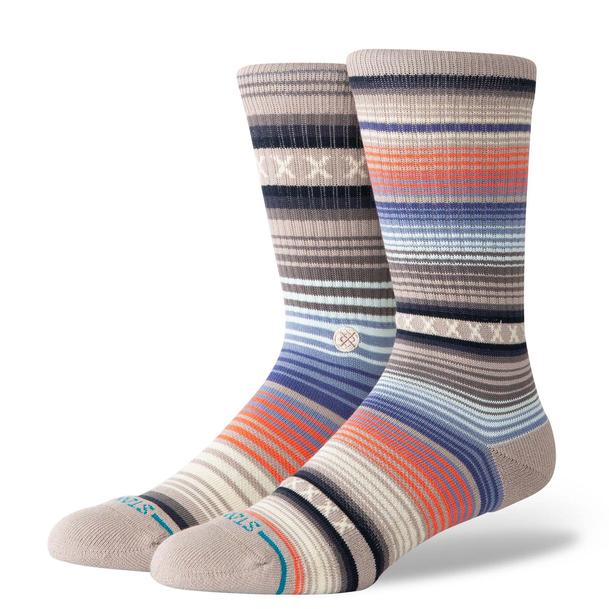 CURREN CREW SOCKS - STRING GREY | Stance Socks AU
