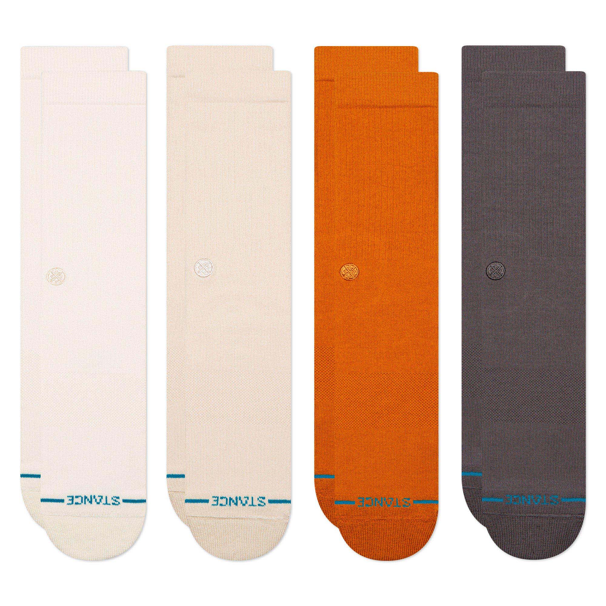 ICON CREW SOCKS 4 PACK - CANVAS – Stance Socks AU