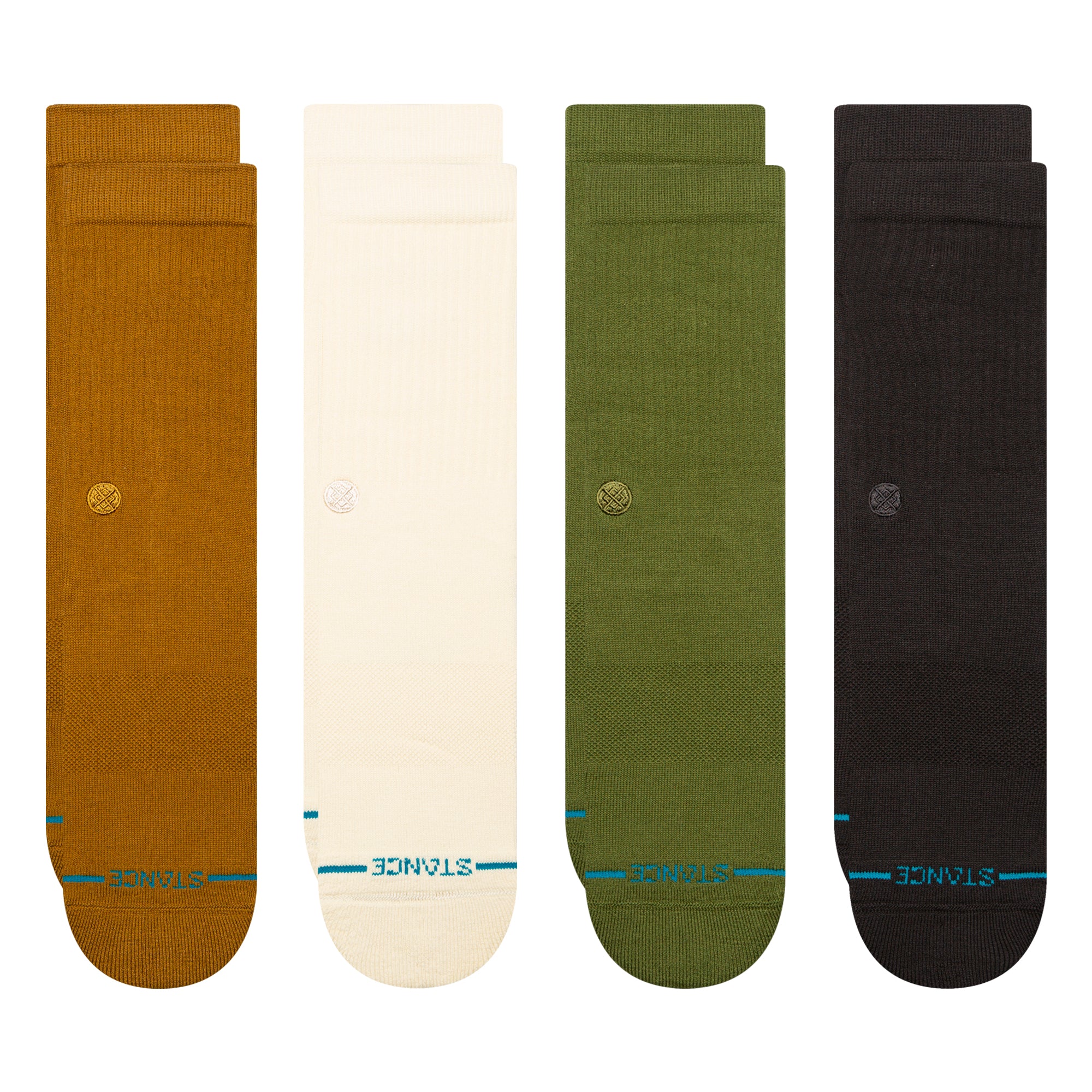 ICON CREW SOCKS 4 PACK - GOLD – Stance Socks AU