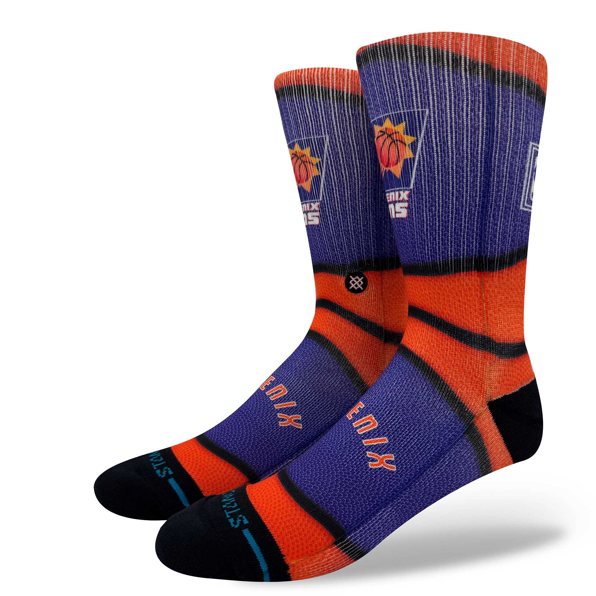 PHOENIX SUNS MINI BALL HARDWOOD CLASSICS CREW SOCKS – Stance Socks AU