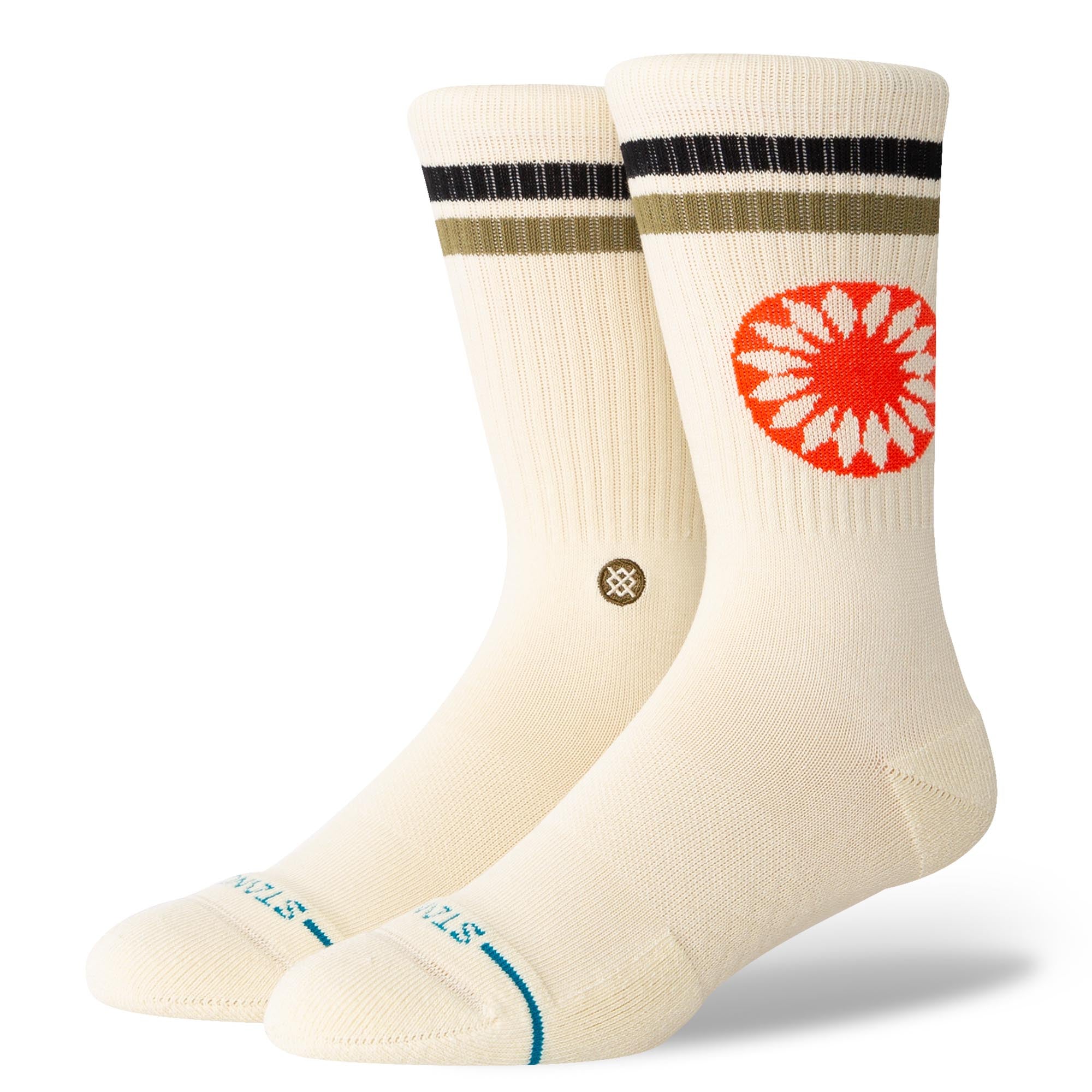 SUN DIAL CREW SOCKS - CREAM – Stance Socks AU