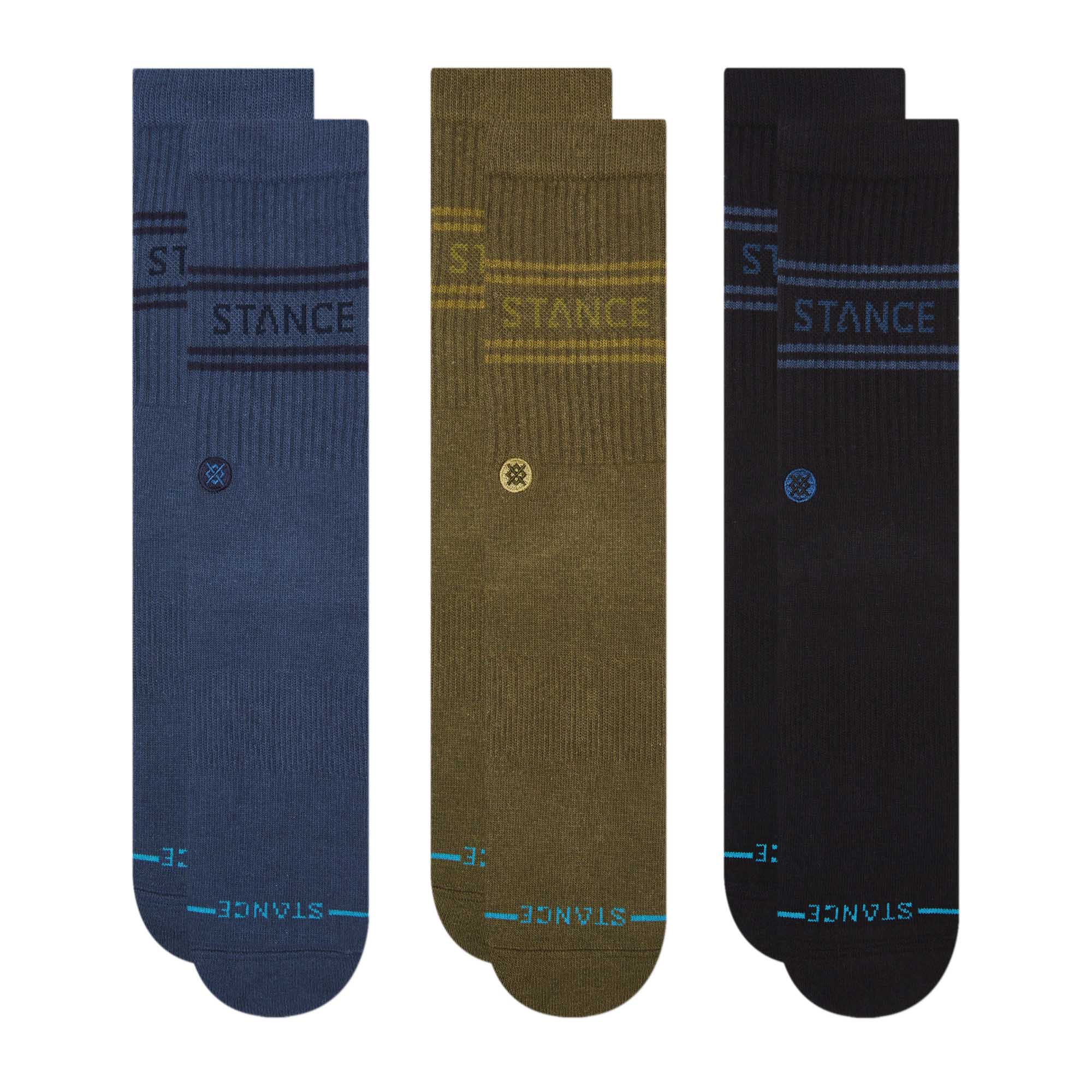 BASIC CREW SOCKS 3 PACK- ARMY – Stance Socks AU