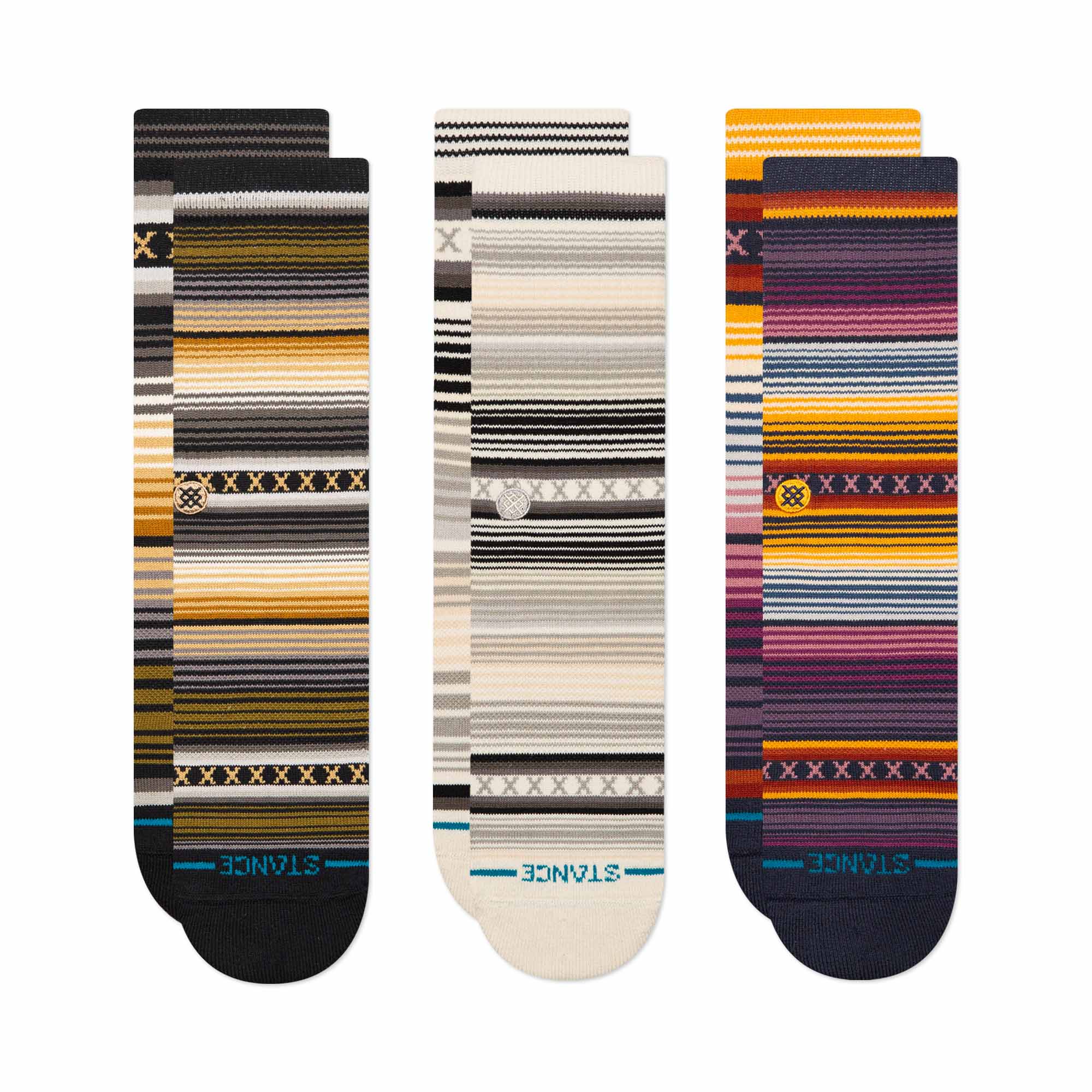 COTTON CREW SOCKS 3 PACK - CURREN FOREST – Stance Socks AU