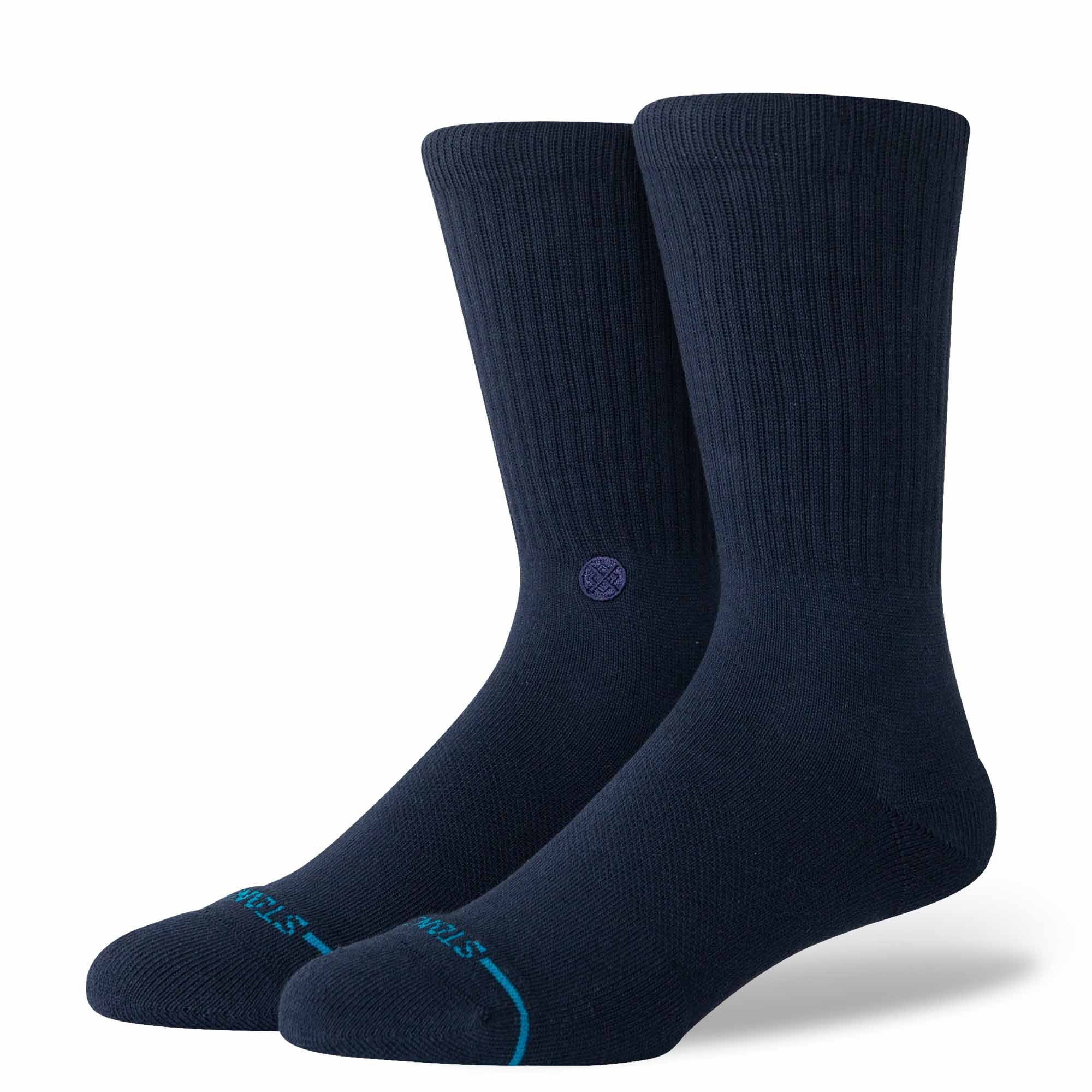 ICON ORGANIC CREW SOCKS - NAVY – Stance Socks AU
