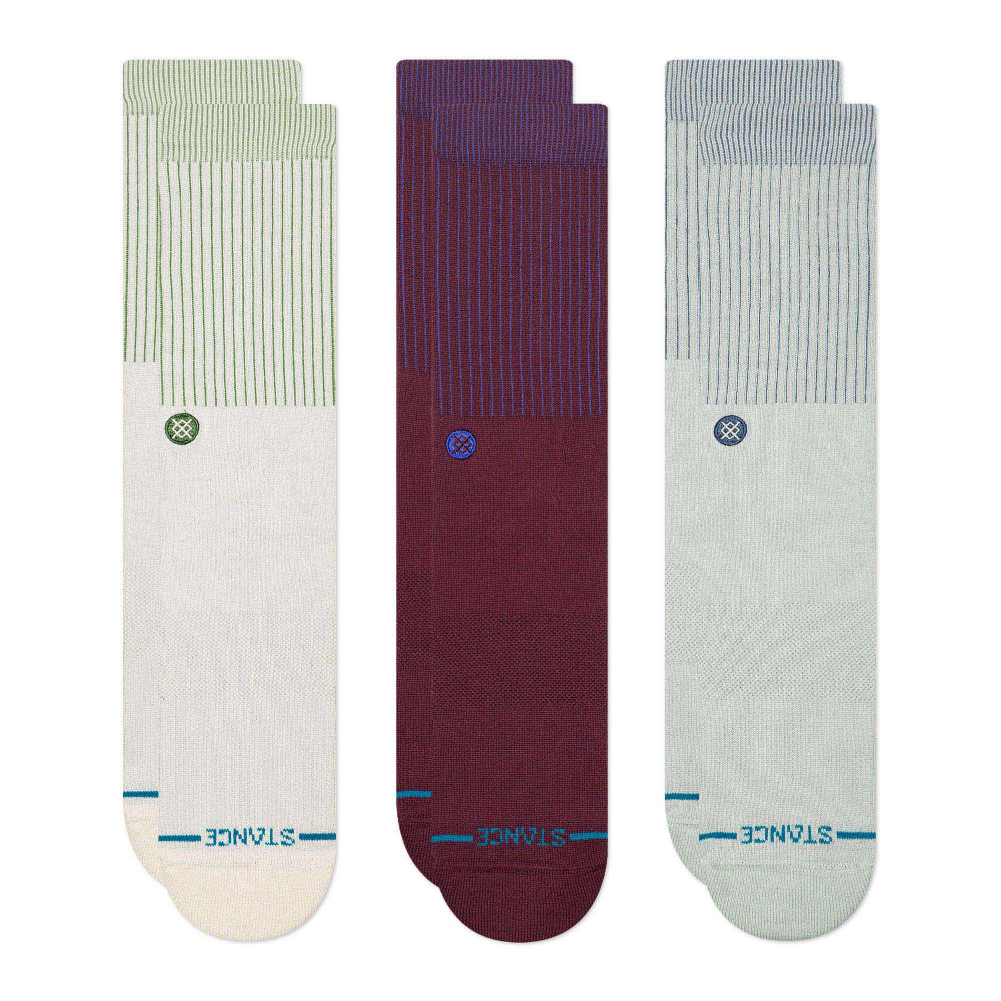 ICON CREW SOCKS 3 PACK - POP CANVAS – Stance Socks AU