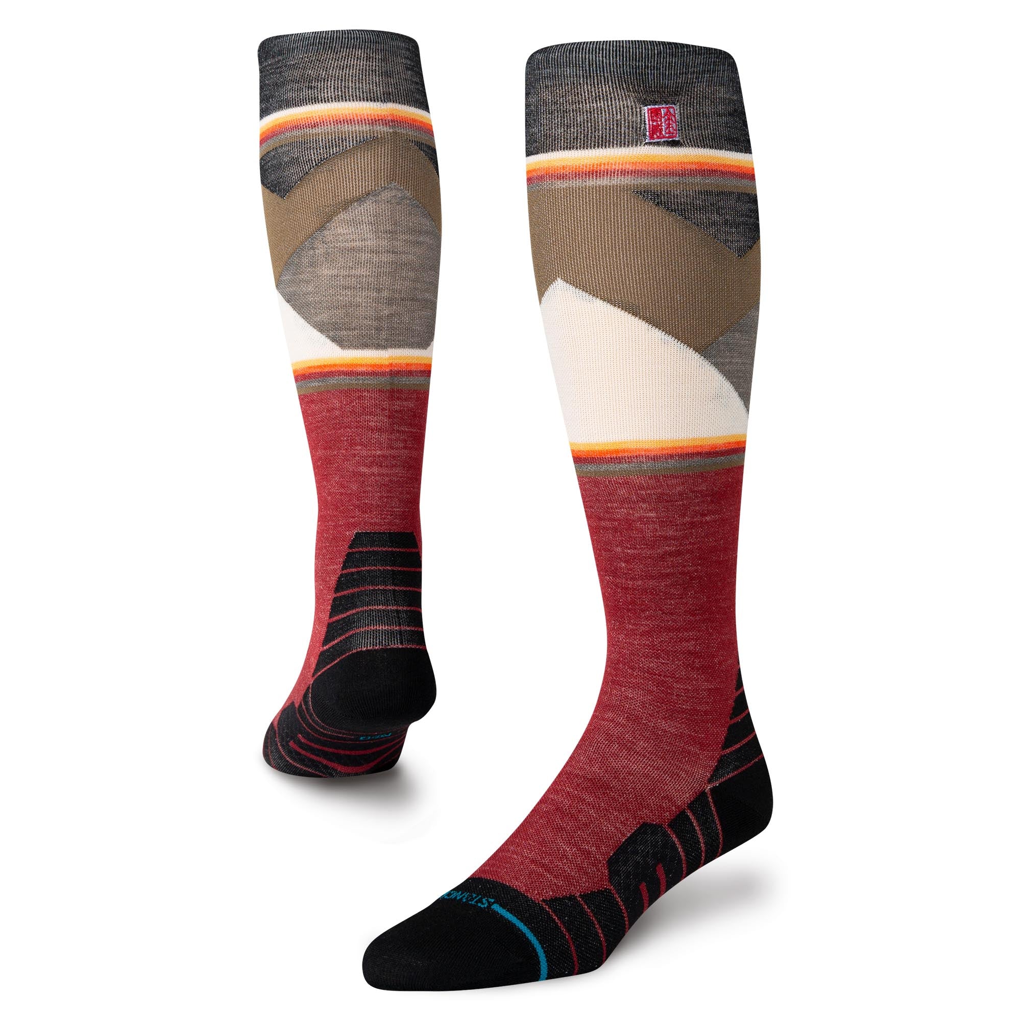 JIMMY CHIN ULTRALIGHT WOOL SNOW OTC SOCKS - RED – Stance Socks AU