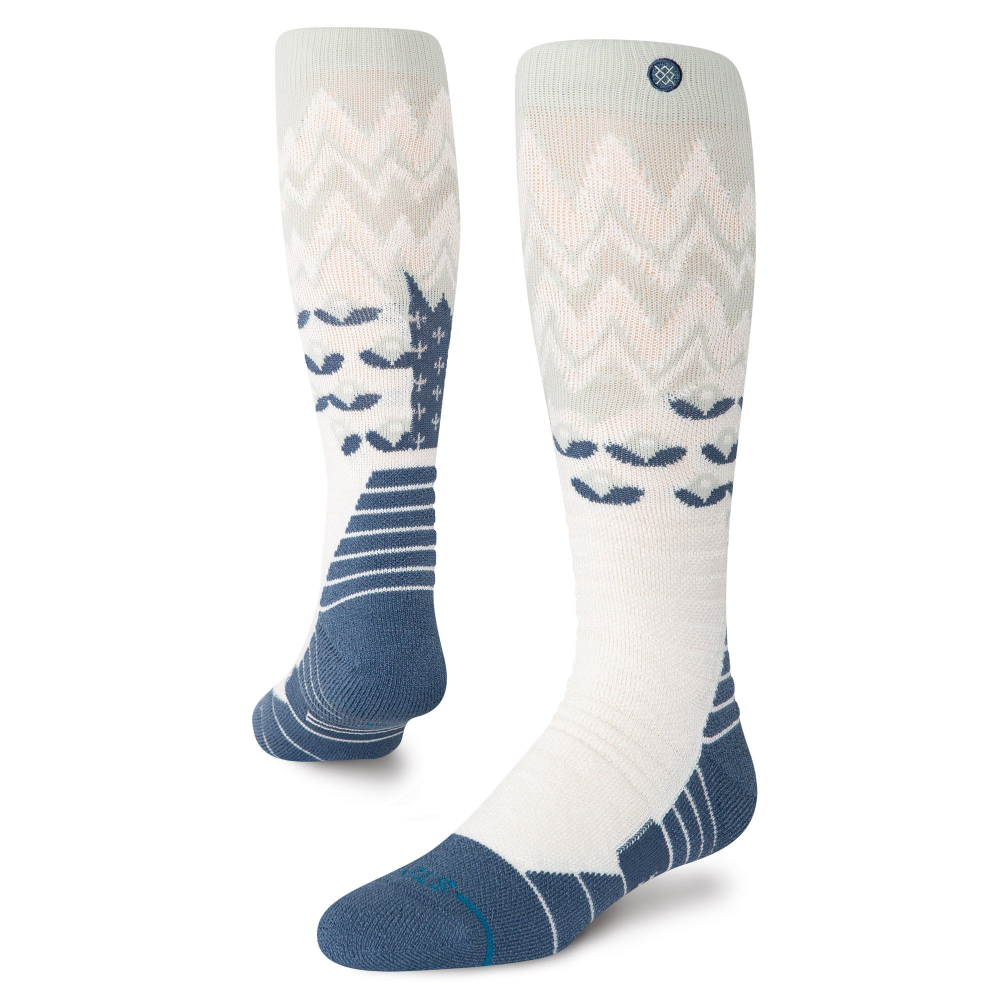 MEDIUM POLY SNOW OTC SOCKS - ALPINE PALE BLUE – Stance Socks AU
