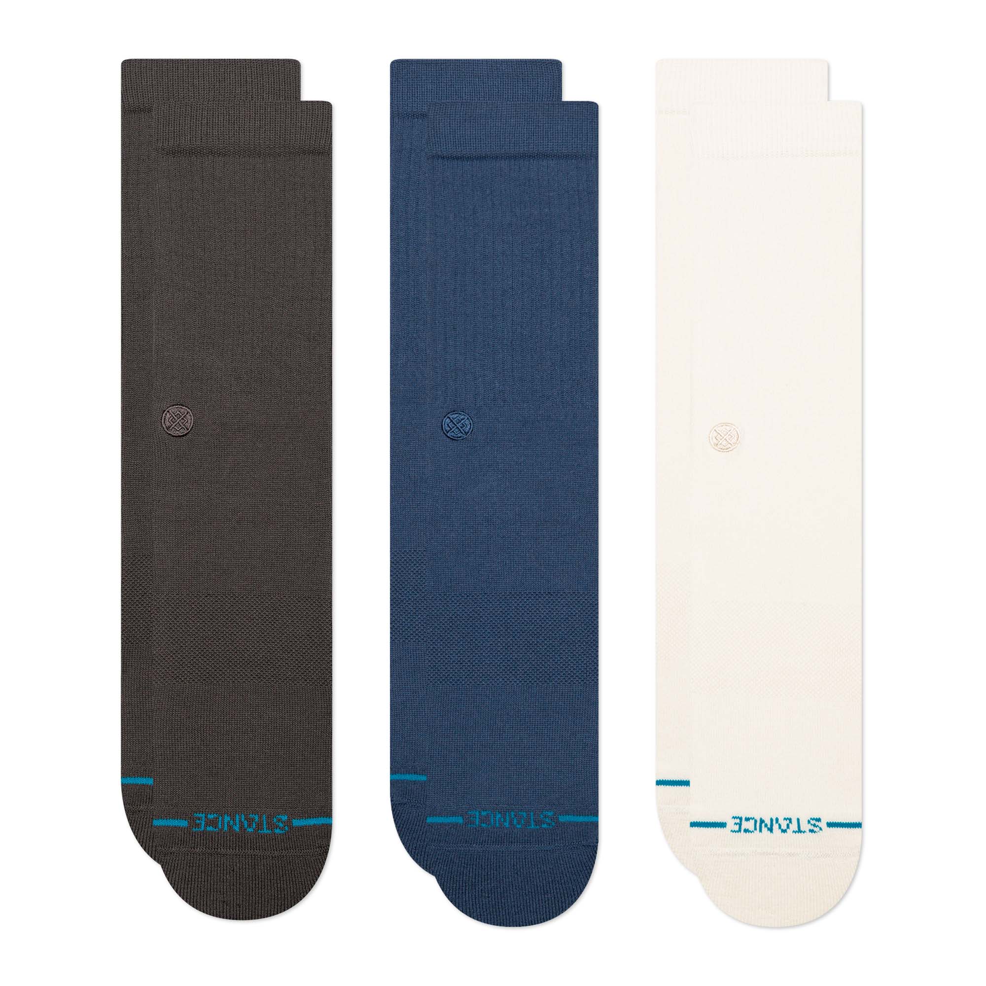 ICON CREW SOCKS 3 PACK - CHARCOAL | Stance AU – Stance Socks AU