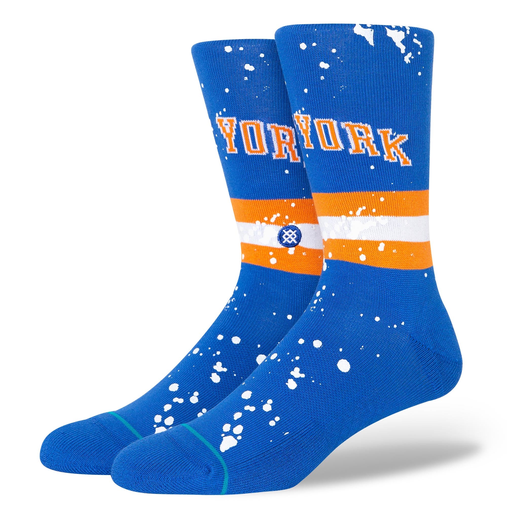 OVERSPRAY NEW YORK KNICKS CREW SOCKS – Stance Socks AU