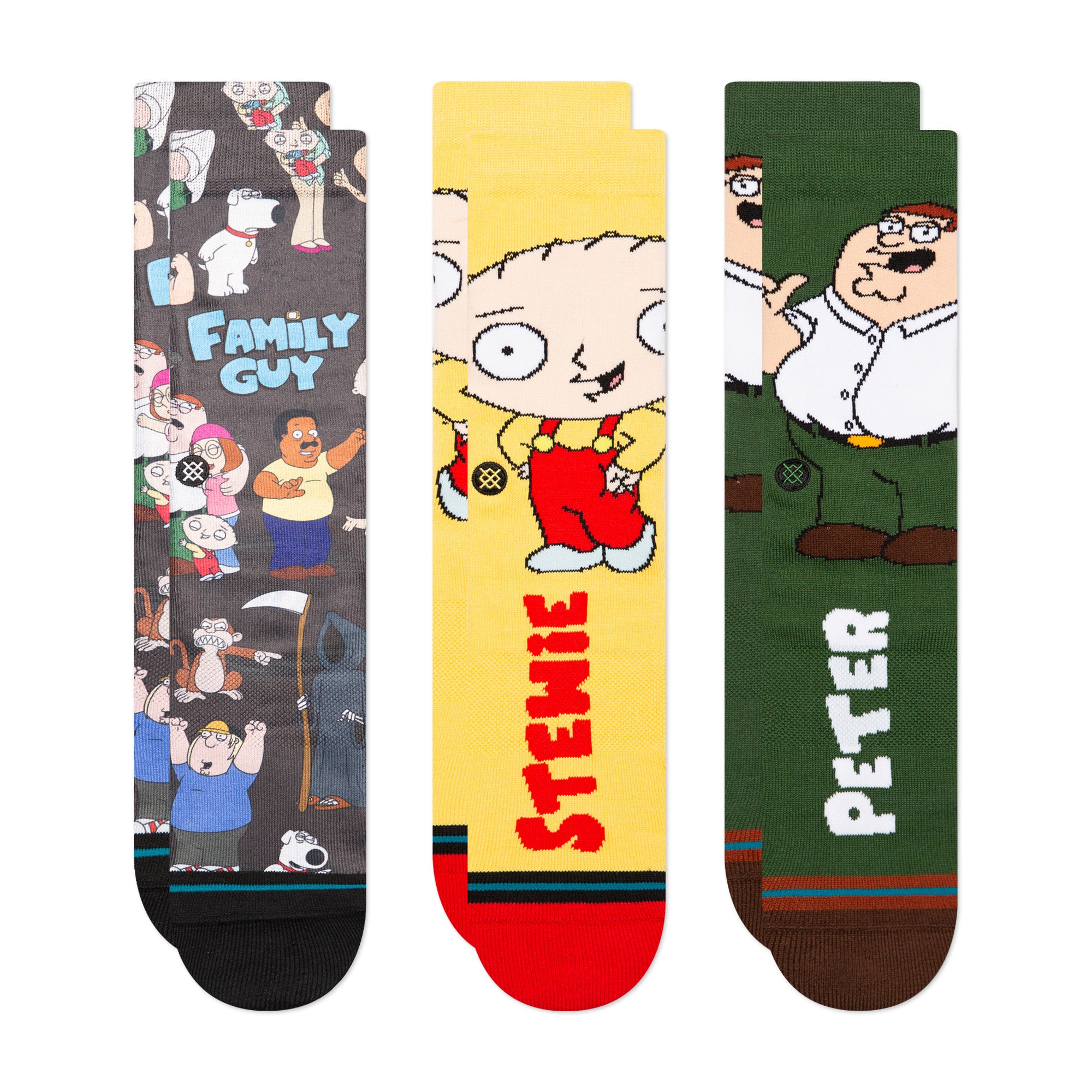 FAMILY GUY CREW SOCKS 3 PACK – Stance Socks AU