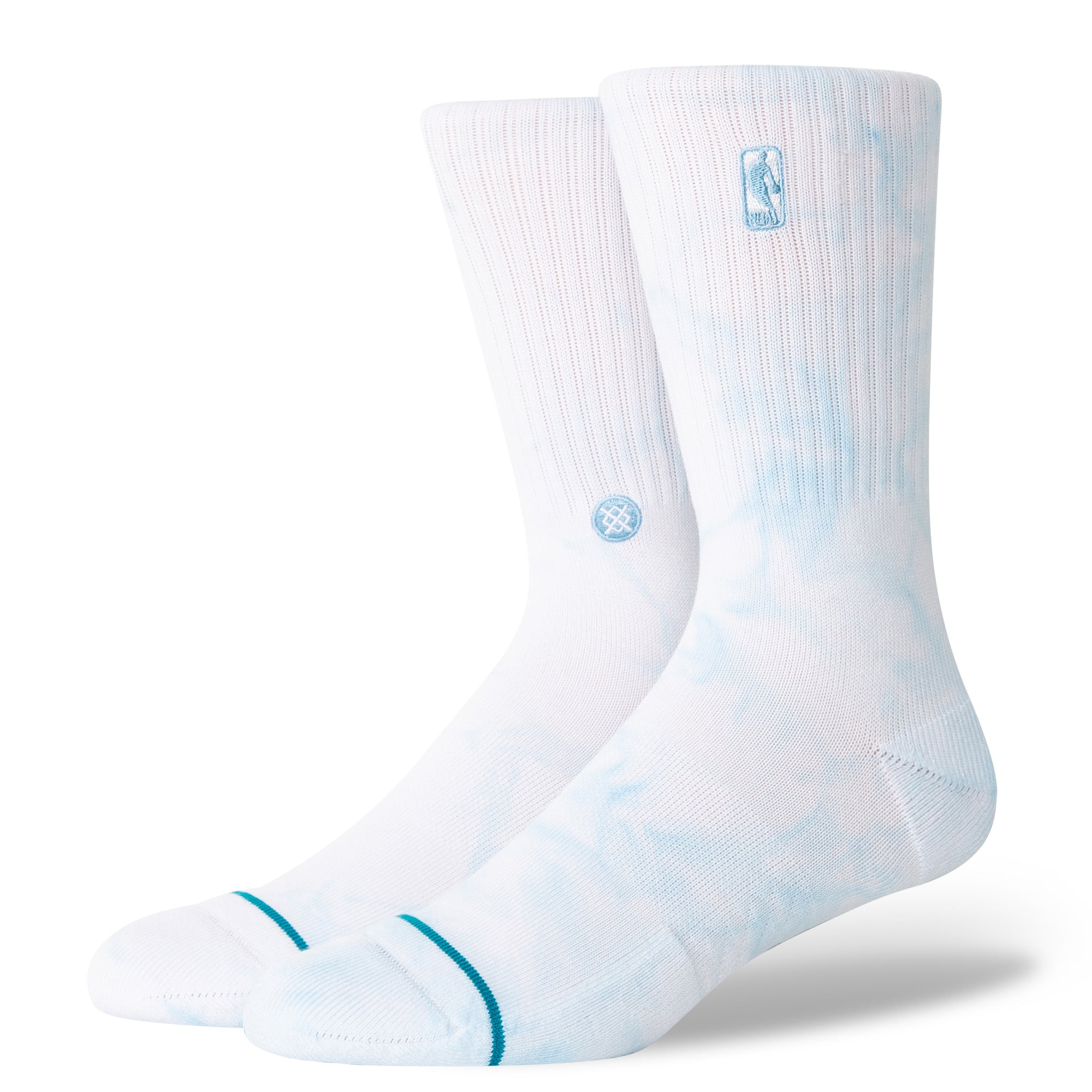 NBA LOGOMAN CREW SOCKS - DYE LIGHT BLUE – Stance Socks AU
