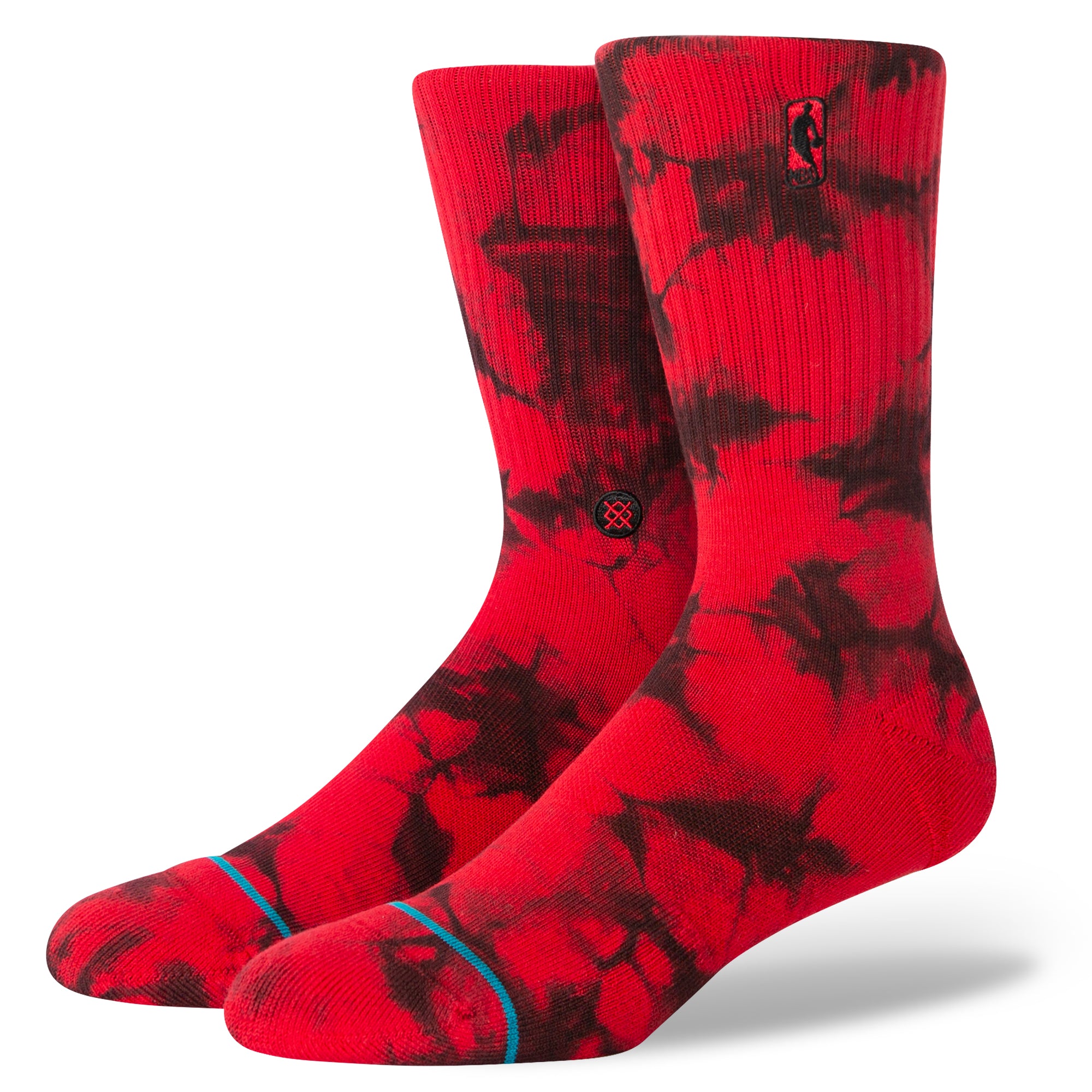 NBA LOGOMAN CREW SOCKS - DYE RED – Stance Socks AU