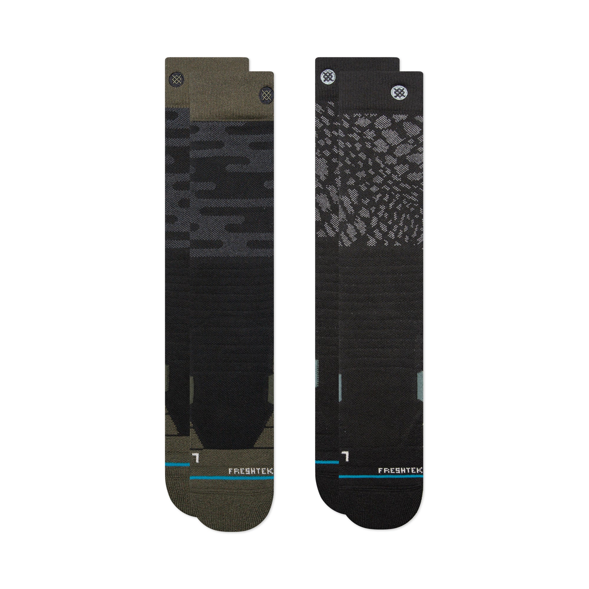 MEDIUM POLY SNOW OTC SOCKS 2 PACK - BLACK DIAMOND – Stance Socks AU
